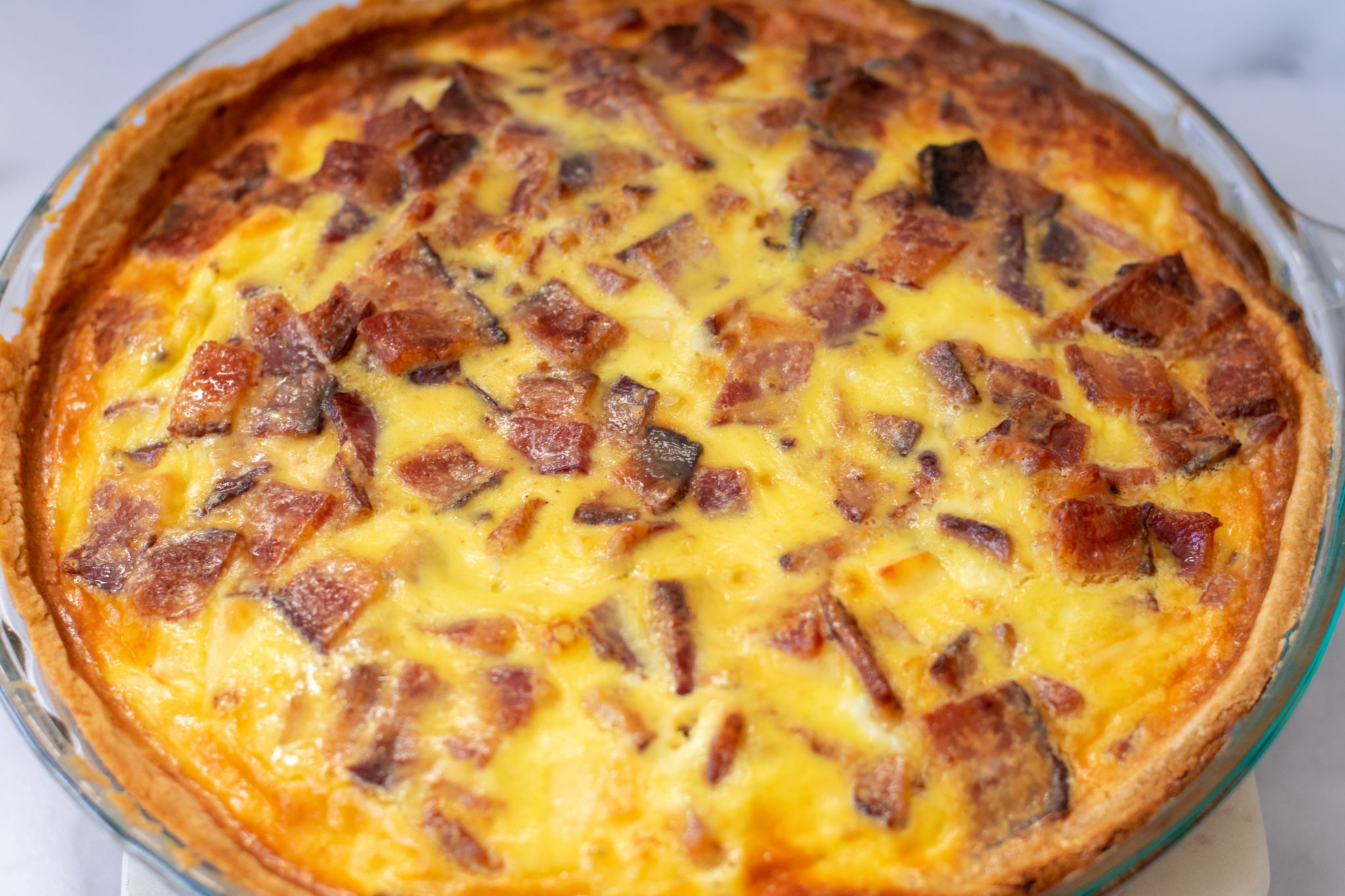 Brie & Bacon Quiche | Kara J Miller